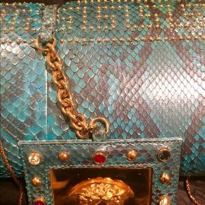 Versace | Bags | Gianni Versace Embellished Python Clutch Bag | Poshmark